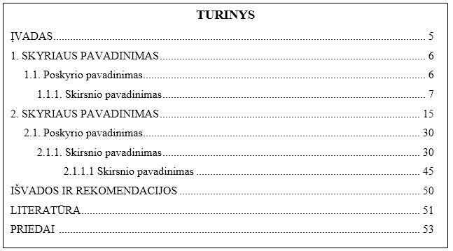 Baigiamojo darbo metodinės rekomendacijos – Medicinos fakultetas